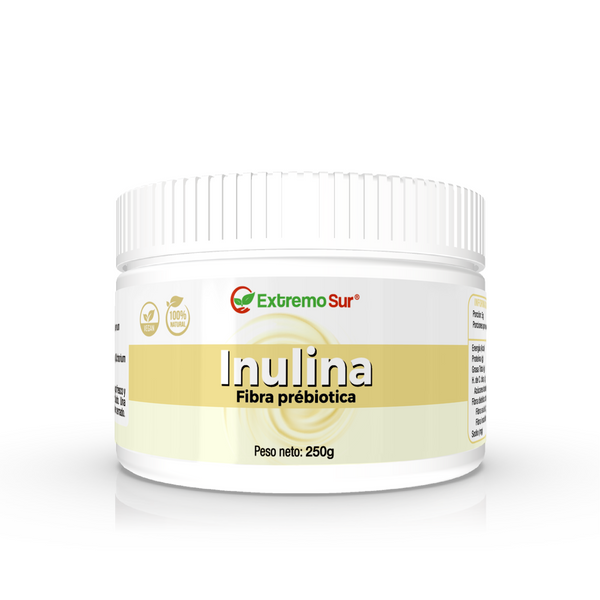 Inulina fibra prebiótica 250 gramos – Laboratorio Natural Extremo Sur