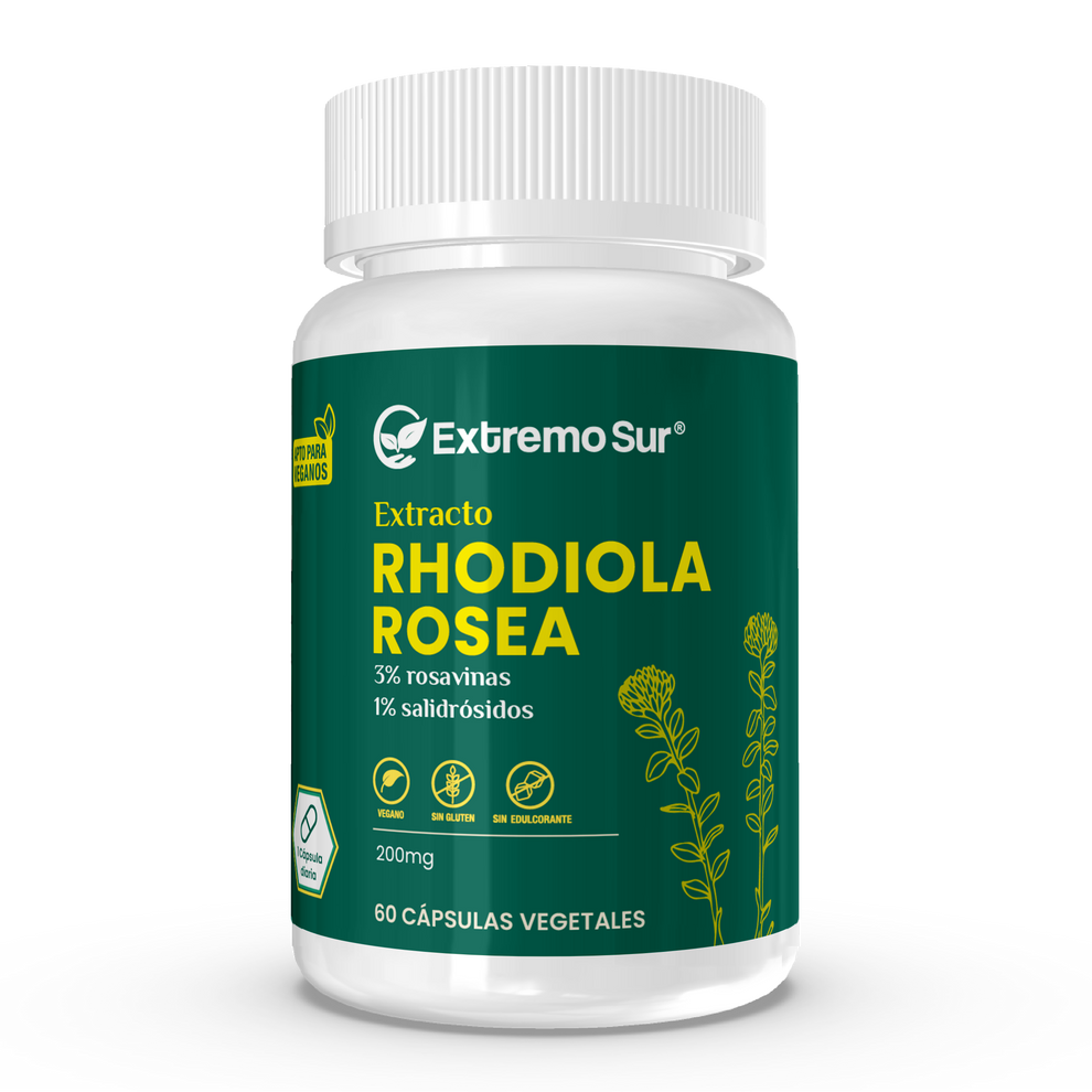 RHODIOLA ROSEA EXTRACTO – 60 cápsulas – Laboratorio Natural Extremo Sur